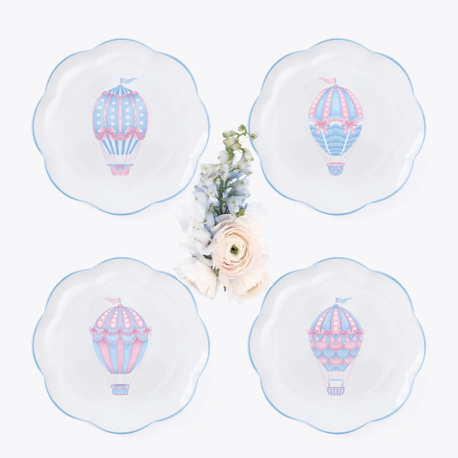 Mrs. Alice Bea Balloon Starter Plates (Set of 4)