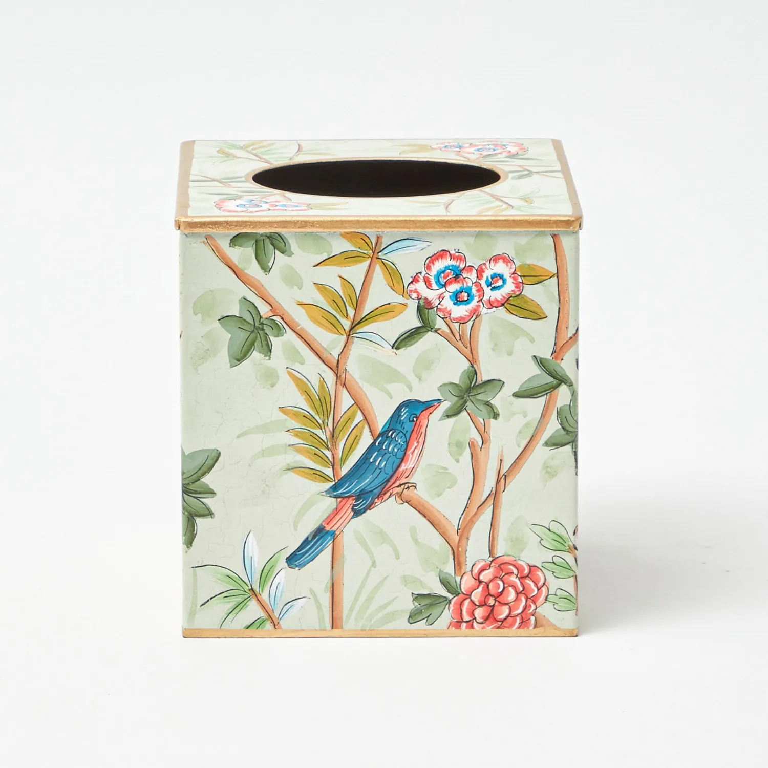 Mrs. Alice Chinoiserie Tole Tissue Box